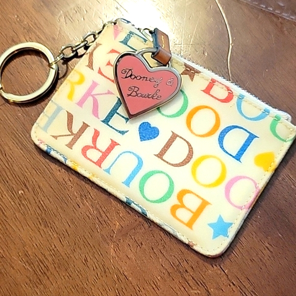 Dooney & Bourke | Bags | Dooney Bourke Euc Small Rainbow Zippered Card ...